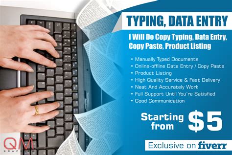 data entry and typing