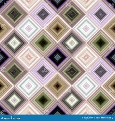 Seamless Diagonal Square Mosaic Tile Pattern Background Vector Illustration Stock Vector