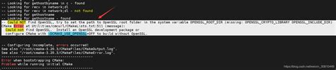 centos8安装cmake的问题： could not find openssl try to set the path to openssl root folder in the