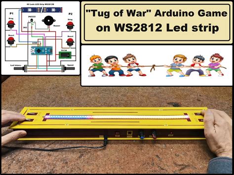 Tug Of War Arduino Game On WS2812 Led Strip Details Hackaday Io