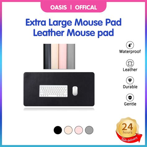 แผ่นรองเมาส์หนังขนาดใหญ่ แผ่นรองโต๊ะระดับพรีเมียมสําหรับแล็ปท็อปและสํานักงาน Shopee Thailand