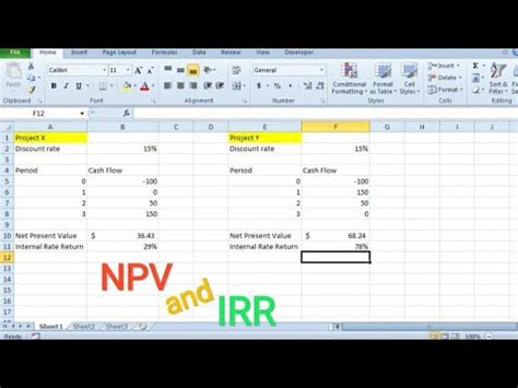 Menghitung Irr Di Excel Microsoft