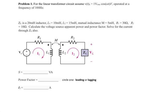Answered Problem 1 For The Linear Transformer Bartleby