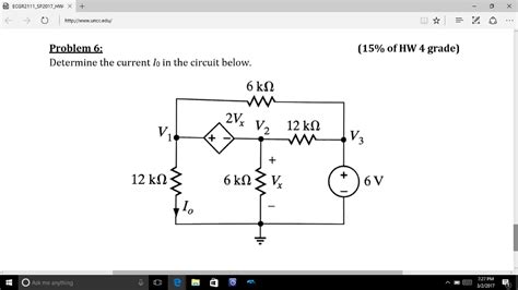 Solved Determine The Current I O In The Circuit Below Chegg Com