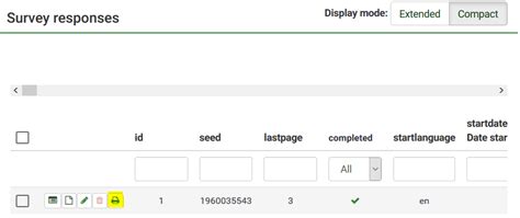 Admin Print Answers LimeSurvey Plugin