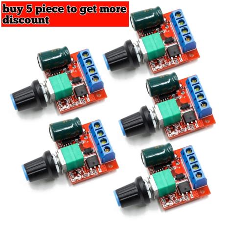 1pcs Dc Motor Pwm Speed Controller 4 5v 6v 12v 24v 35vdc 90w 5a Dc