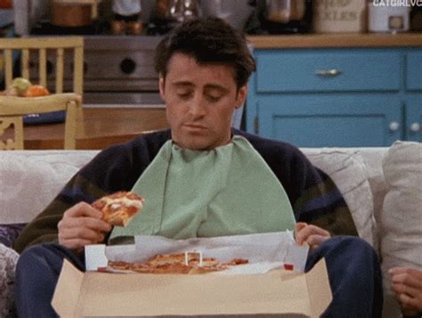 Joey Eating Pizza  Pizza Discover And Share S