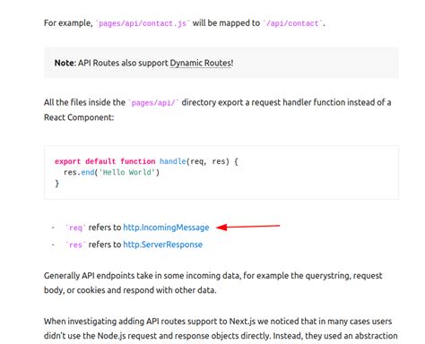 900 Ts Incorrect Type For Req In Api Routes Or In Docs · Issue 7792 · Vercelnextjs · Github
