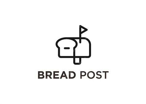 Premium Vector Mailbox Bread Logo Design Vector Illustration