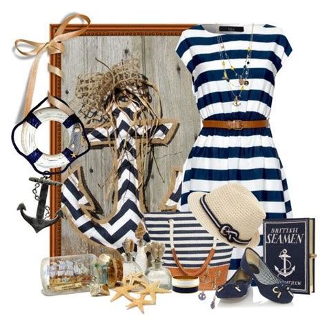 Navy And White Striped Nautical Fashion