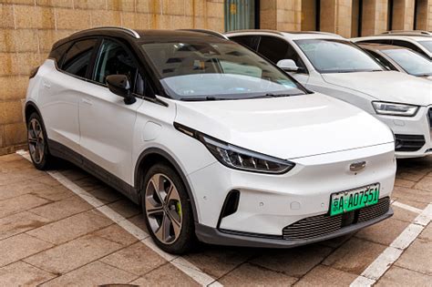 중국 베이징에 위치한 중국 브랜드 Geely Mobility 배터리 차량의 전기 자동차 0명에 대한 스톡 사진 및 기타 이미지 0명 Brand Name 교통 Istock