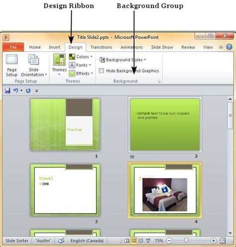 Powerpoint Setting Backgrounds In Powerpoint Tutorial Desk