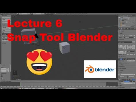How To Snap Objects In Blender Tutorials Lecture 6 L Snaping Objects Objects L Blender Basics