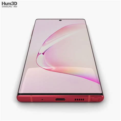 Samsung Galaxy Note10 Aura Red Modelo 3d Descargar Teléfonos On