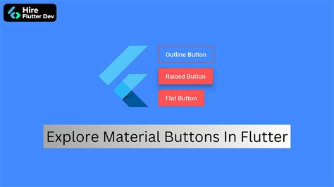 Explore Material Buttons In Flutter By Ionic Firebase App