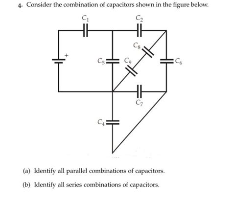 Solved 4 Consider The Combination Of Capacitors Shown In