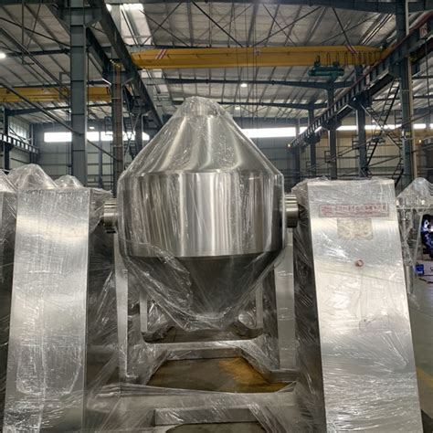 Double Conical Rotary Vacuum Dryer With Plc And Hmi Control Systems