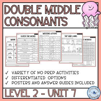 Middle Consonants Teaching Resources Tpt