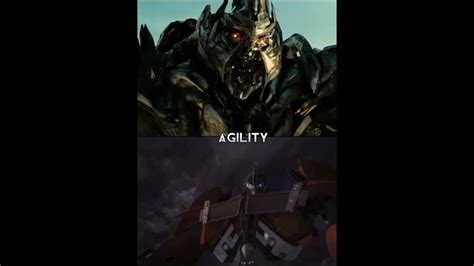 Optimus Prime Tfp Base Vs Megatron Rotf Allspark Power Transformers Shorts Youtube