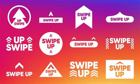 Premium Vector Swipe Up Icon Collection In Gradient Style For Stories