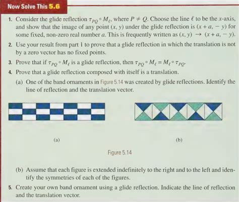 Solved Now Solve This 5 6consider The Glide Reflection