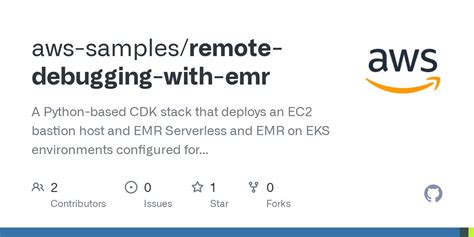 Github Aws Samples Remote Debugging With Emr A Python Based Cdk Stack… Devops Bulletin