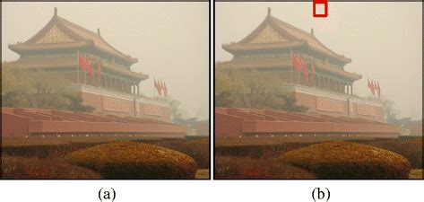 Locating Airlight Block In Hazy Images A Original Hazy Input Image
