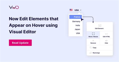 Vwo On Linkedin Now Edit Elements That Appear On Hover Using Visual Editor