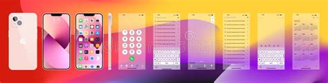 Iphone 13 Interface Stock Illustrations 339 Iphone 13 Interface Stock