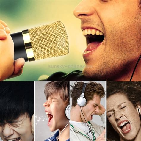 Fifine F 700 전문가 용 콘덴서 사운드 녹음 마이크 스튜디오 라디오 방송 및 라이브 보드 캐스트 용 쇼크 마운트 포함 35mm 이어폰 포트 케이블 길이