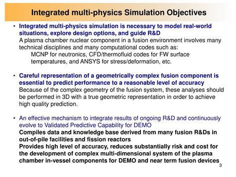 Ppt Integrated Multi Physics Simulation And Ceramic Breeder Blanket R
