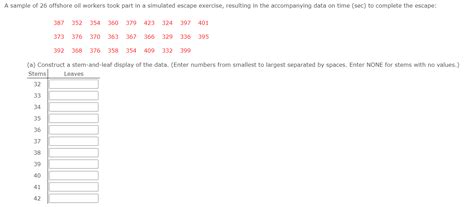Solved Sample Of 26 Offshore Oil Workers Took Part In A Chegg Com