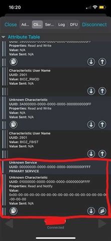 Cannot See All Characteristics In The NRF Connect IOS App Nordic Q A Nordic DevZone Nordic
