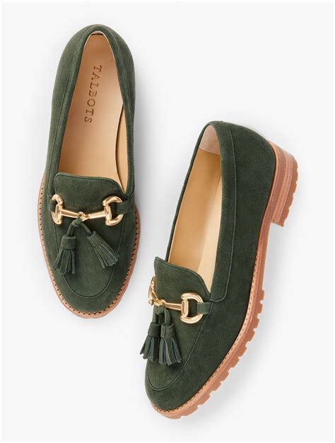 Cassidy Tasseled Suede Loafers Talbots Loafers For Women Loafers