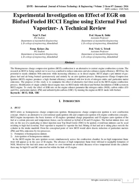 Experimental Investigation On Effect Of Egr On Biofuel Fueled Hcci Engine Using External Fuel