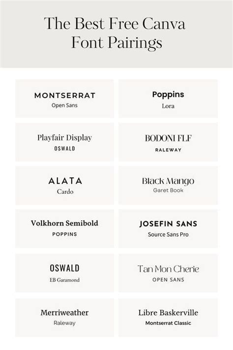 24 Of The Best Canva Font Pairings To Uplevel Your Brand Aesthetic