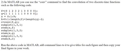 Solved Using Matlab Please Answer This Question Please
