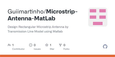 Github Guiimartinhomicrostrip Antenna Matlab Design Rectangular