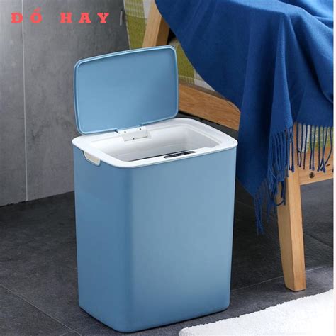 Thùng Rác Cảm ứng 12l Thùng đựng Rác Cảm Biến Thông Minh Sử Dụng Pin