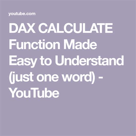 Dax Calculate Function Made Easy To Understand Just One Word Artofit