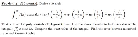 Solved Problem 4 30 Points Derive A Formula