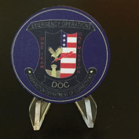 B40 Washington State Prison Department Of Corrections Challenge Coin