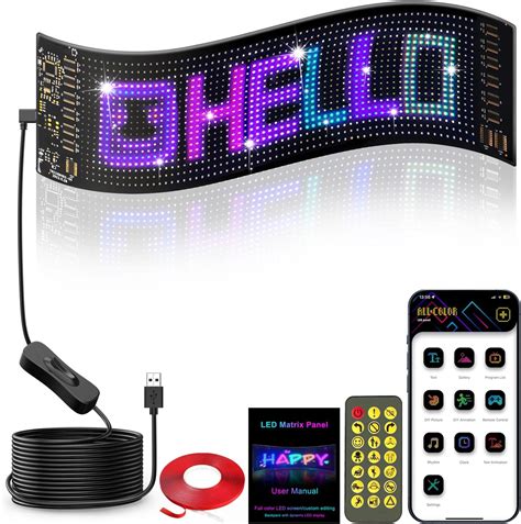 Amazon Com ITEFDTUTNE Programmable Led Sign X Scrolling Bright