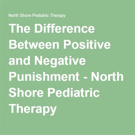 Understanding Positive And Negative Punishment