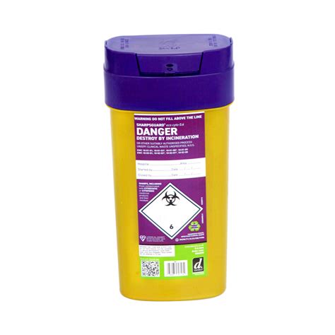 Sharpsguard Cyto 0 6 Litre Sharps Bin Medisave Uk