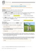 Gizmos Student Exploration Weight And Mass Questions And Answers CS