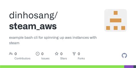 github dinhosang steam aws example bash cli for spinning up aws