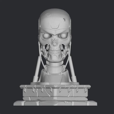 T801 Terminator Endoskull Stl File 3d Printing 3d Print File 3d Stl Super Hero Figure Game