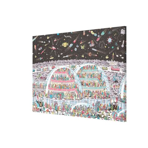 Wheres Waldo In The Future Canvas Print Wheres Waldo Future Poster Poster Prints