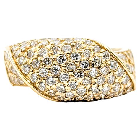 Diamond Yellow Gold 18k Ring For Sale At 1stdibs